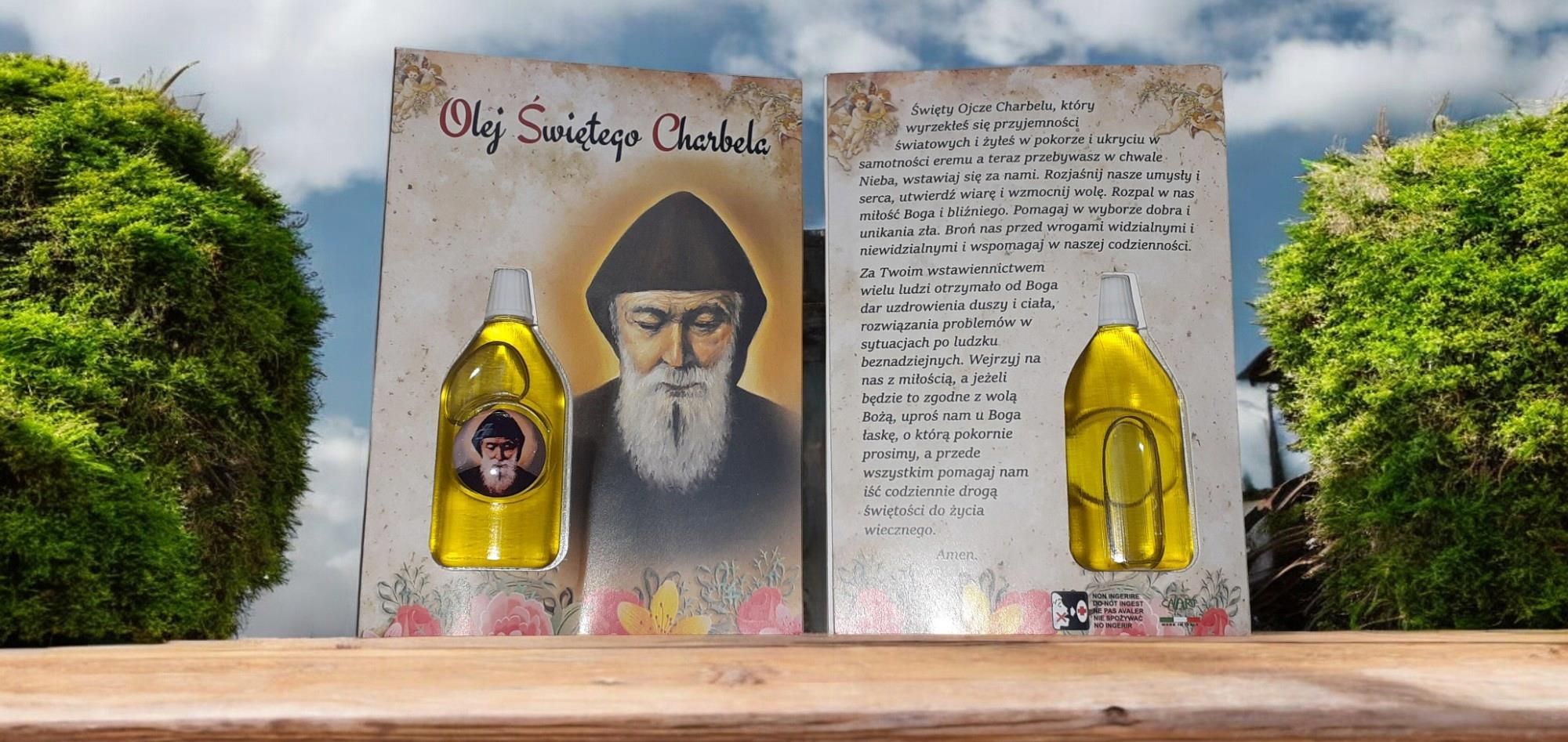 Olej świętego św. Charbela do namaszczania chorych cuda uzdrowienia ...