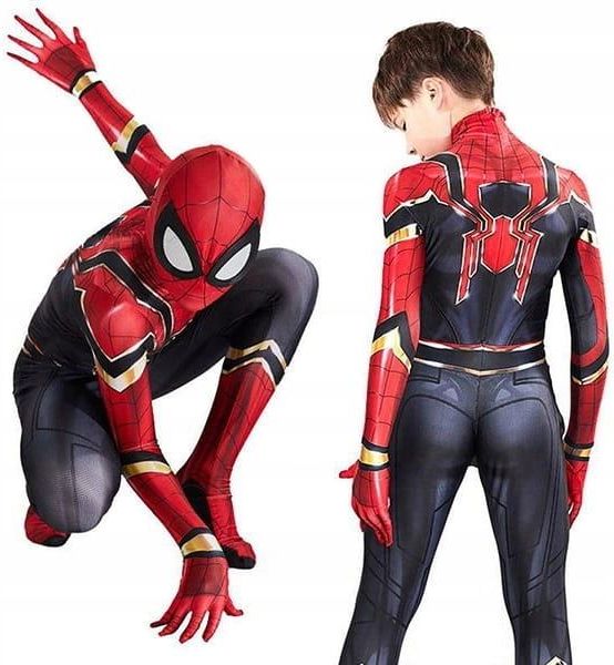 Strój Spiderman Spider Man Kostium Przebranie Bal Karnawał 110 116 ...