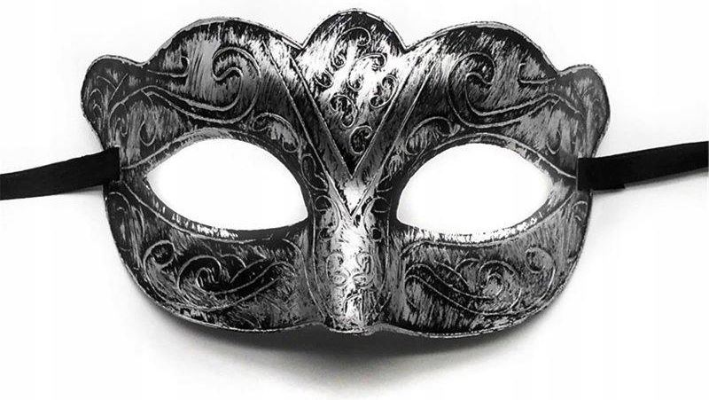 Czarna Sztywna Maska Damska Męska Na Festiwal Bal Karnawałowy S3 - Ceny ...