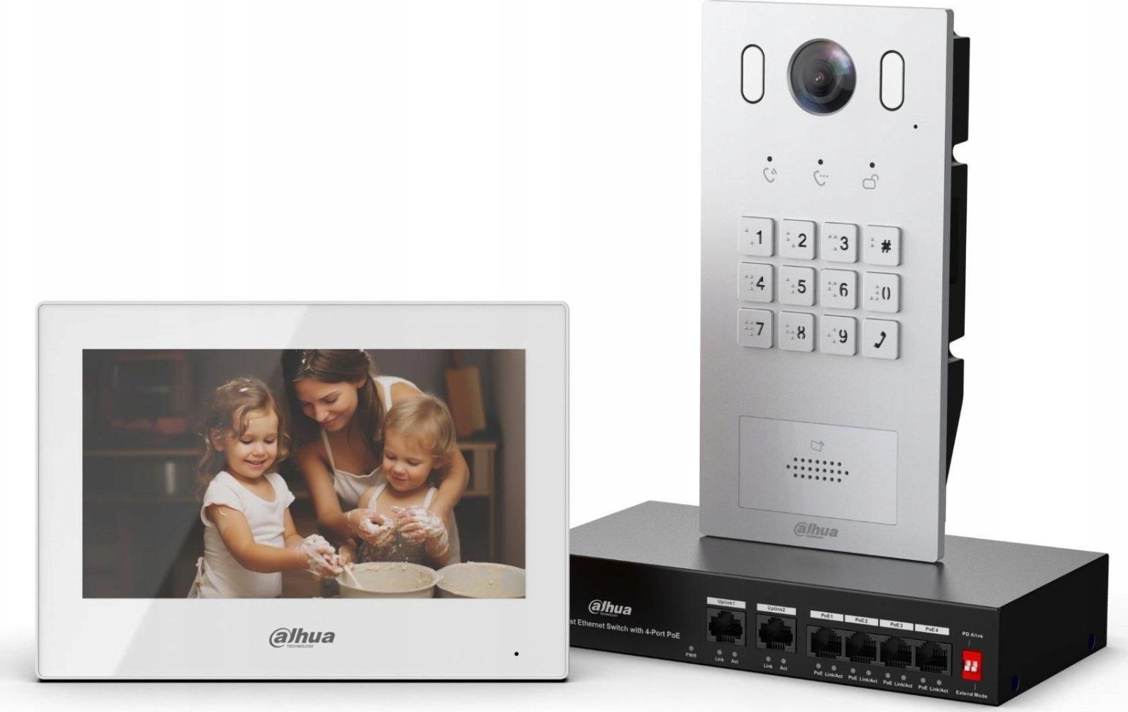 Videofon Dahua Technology Zestaw Wideodomofonowy Ml Ktp05(F) 54333 ...