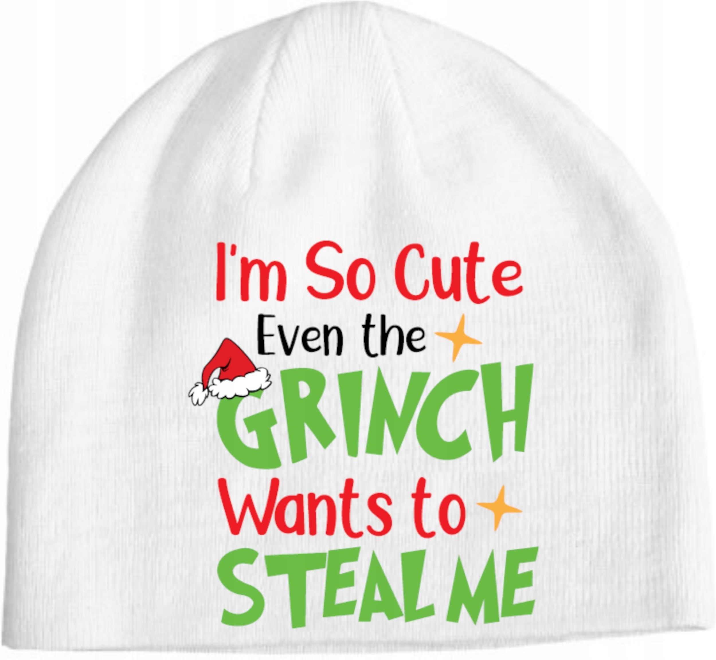 Czapka Zimowa Beanie Grinch Jestem Tak Słodki że Grinch chce mnie ...