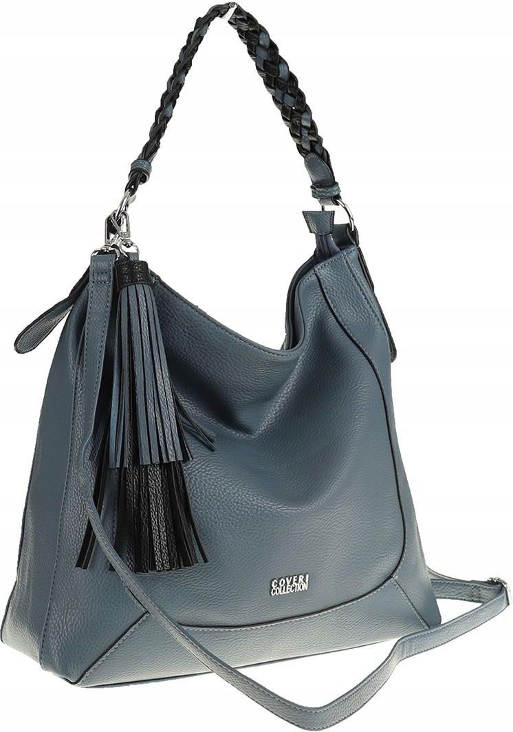 COVERI collection Torebka damska niebieska worek listonoszka CC80152 ...