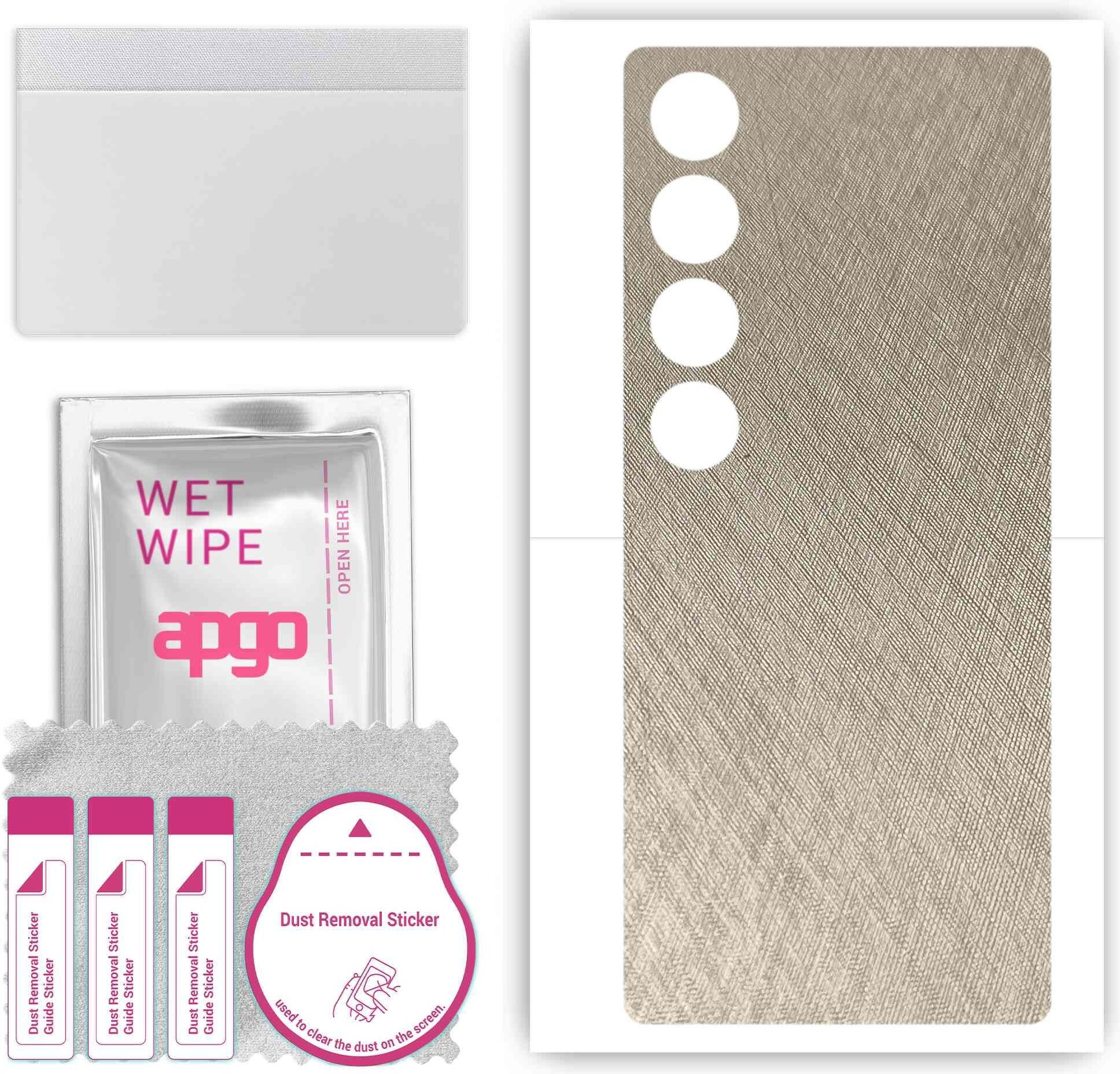 Apgo Folia Naklejka Skórka Strukturalna Na Tył Do Meizu 21 Pro Tytan Srebrny Skins ...