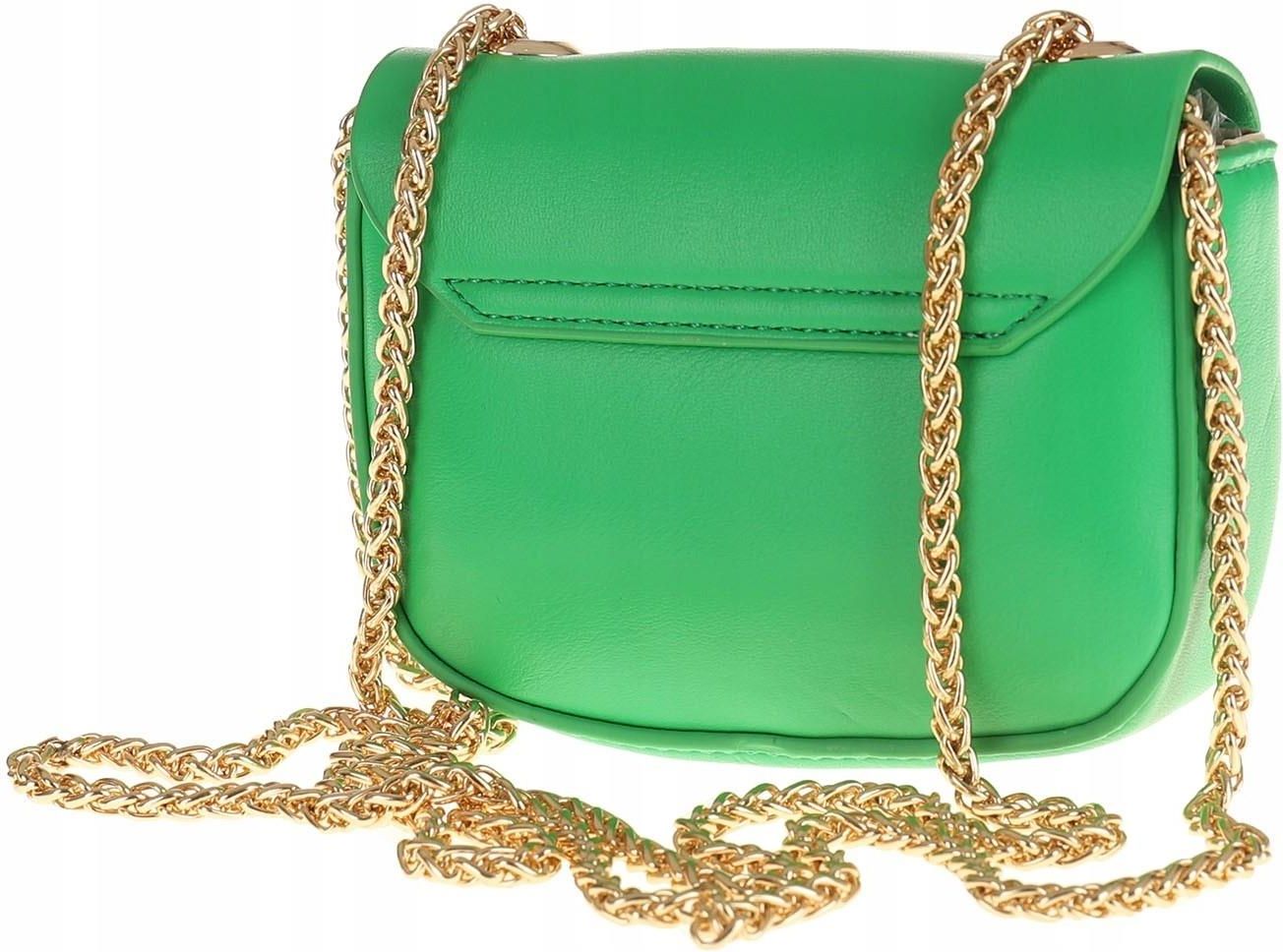 ERICK STYLE Torebka damska zielona listonoszka kuferek H0968 Green ...
