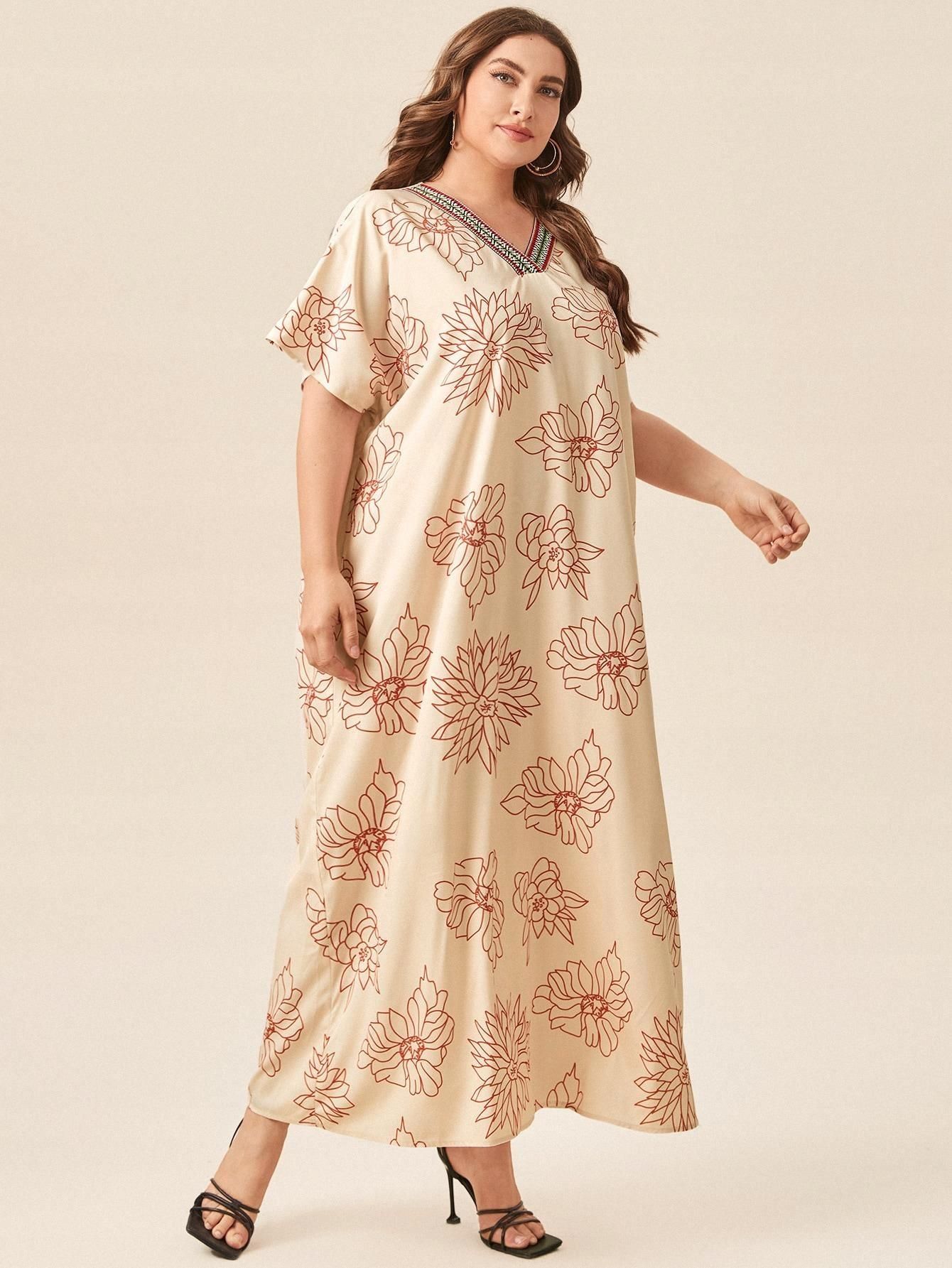 AC11102 SHEIN SUKIENKA MAXI KWIATOWY WZÓR XL - Ceny i opinie - Ceneo.pl