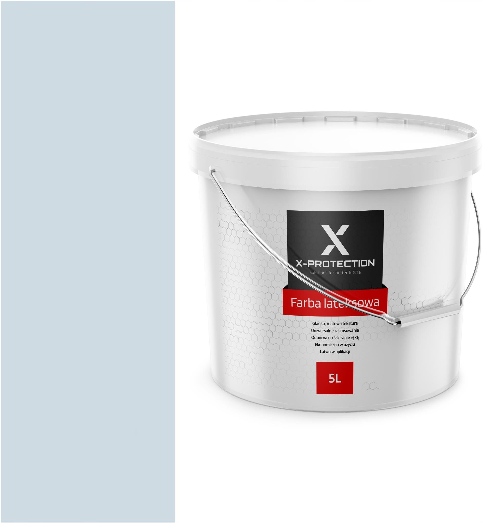 Farba Farba Lateksowa Kolor Szary Szara Jasny Platynowy Platyna Mat 5L ...