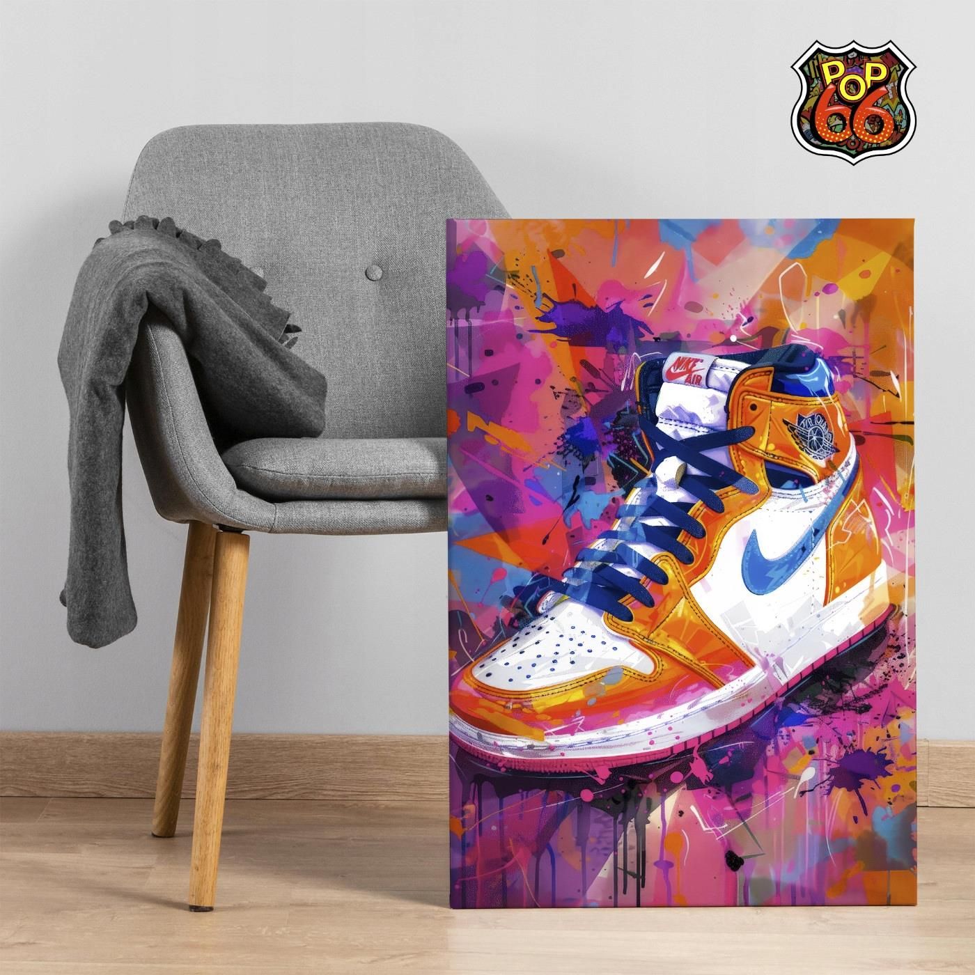 Obraz na Płótnie do salonu sypialni Nike Air Jordan Pop Art 120x80 ...