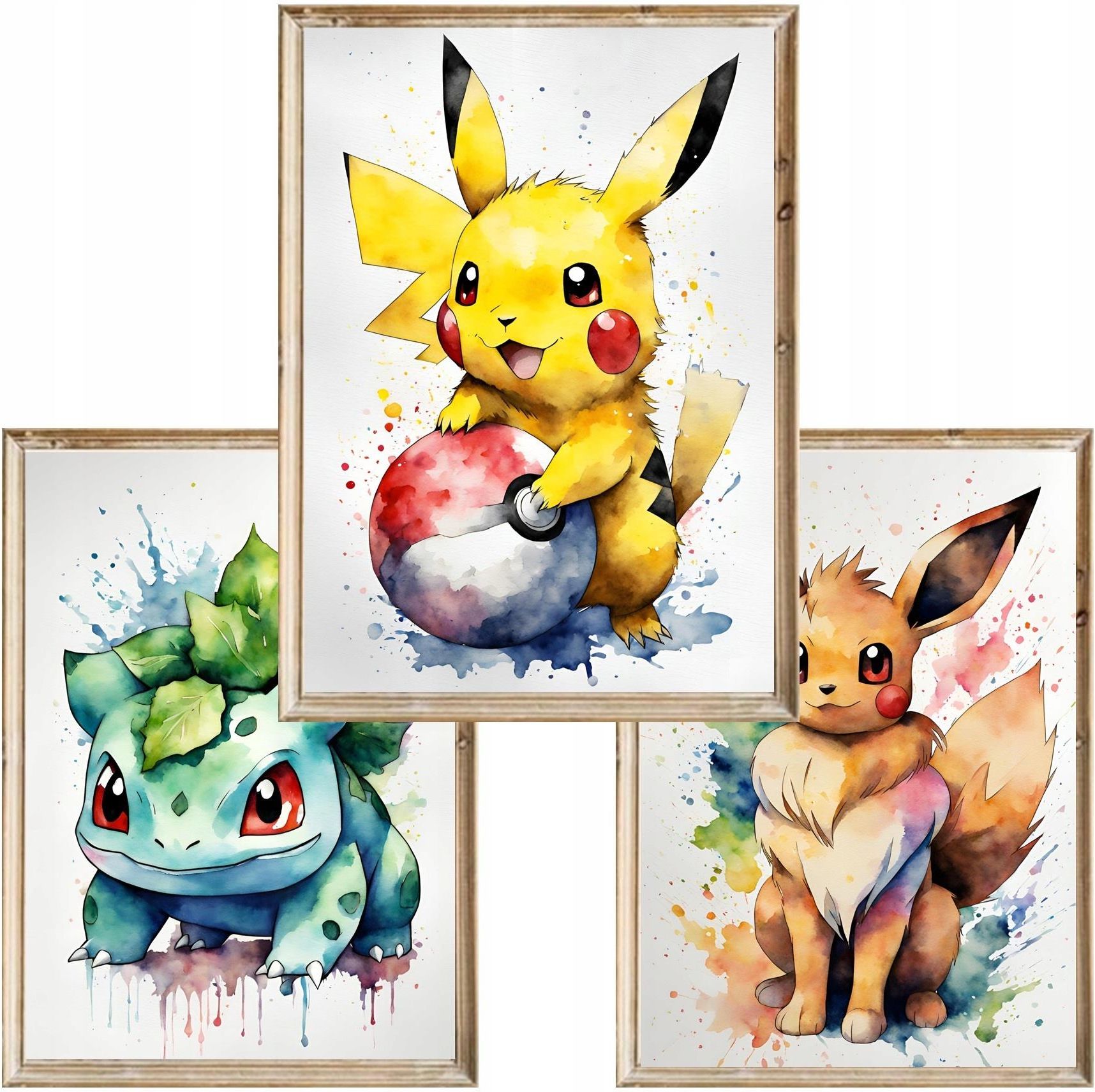 Zestaw 3 plakatów Pokemon A3 1783949571 - Opinie i atrakcyjne ceny na ...
