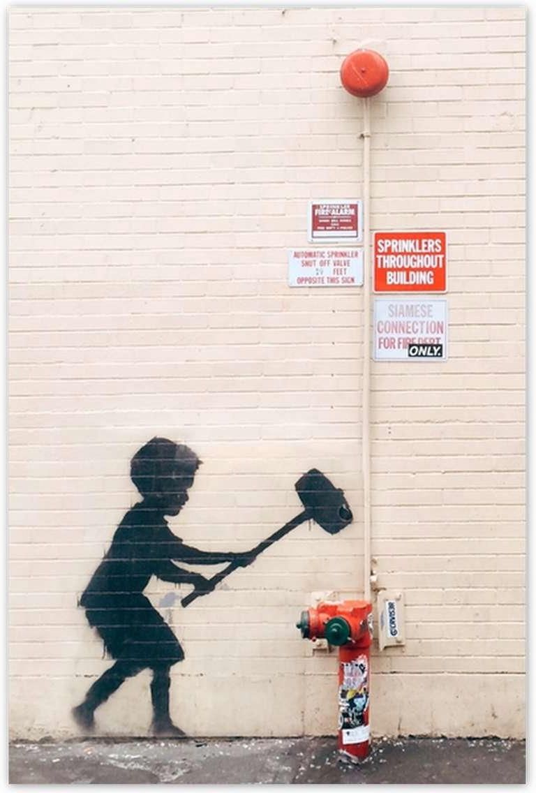 Plakaty 60x90 Banksy Hydrant Graffiti 1783828190 - Opinie i atrakcyjne ...