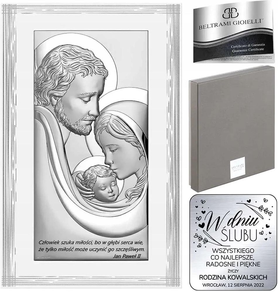 Na Ślub Obraz Srebrny Święta Rodzina 1784332911 - Opinie i atrakcyjne ceny na Ceneo.pl