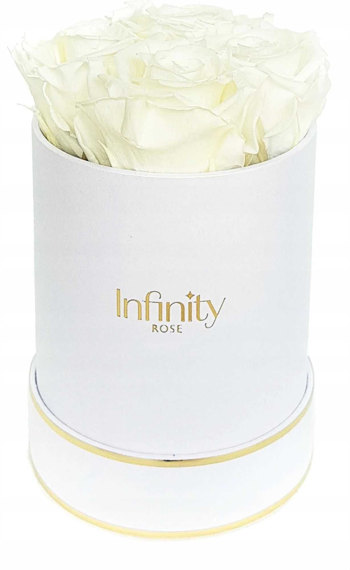 Infinity Rose Flower Box Naturalne Wieczne Róże Białe - Ceny i opinie ...