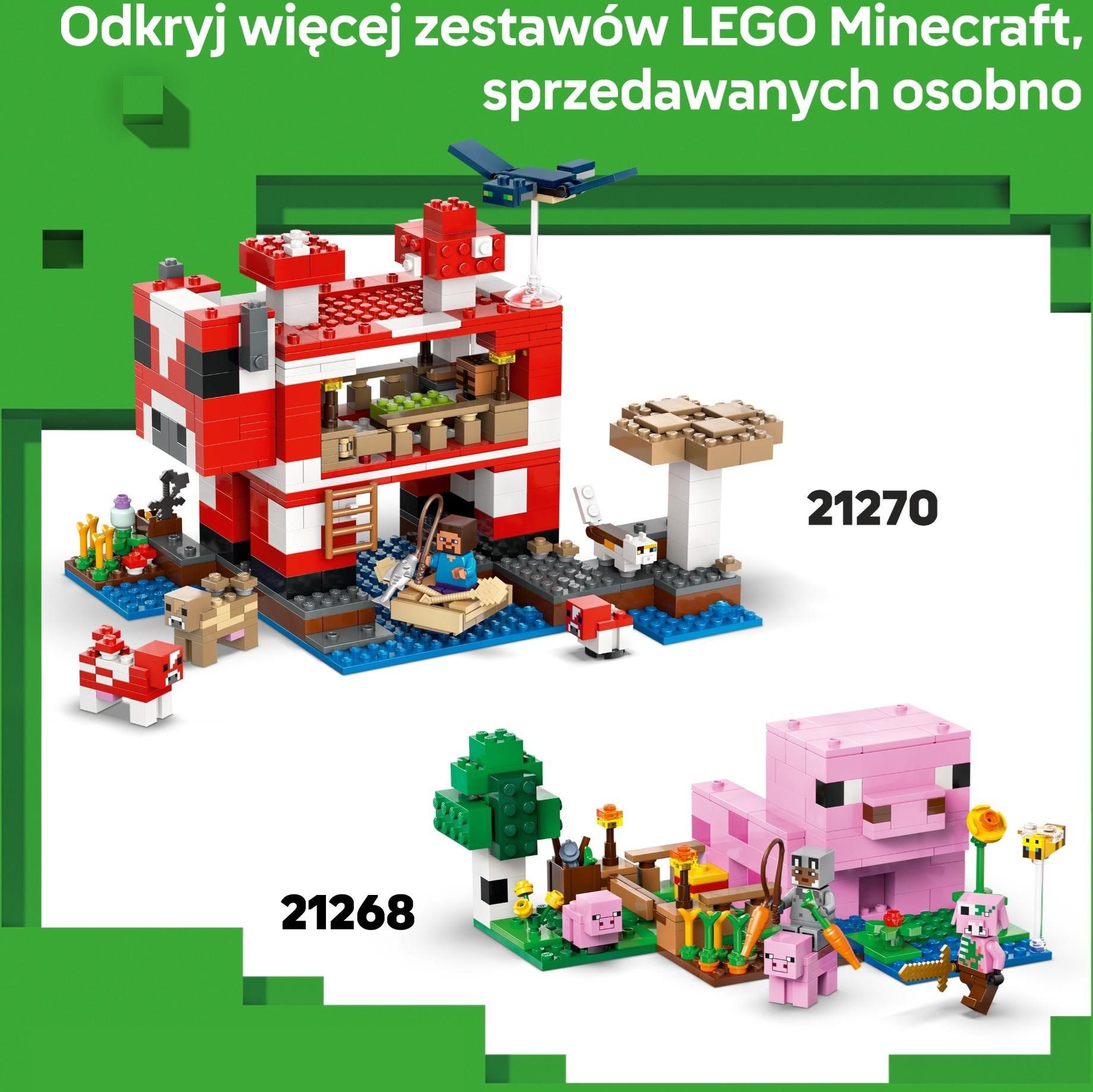 LEGO Minecraft 21282 Papugowe domki - Ceny i opinie - Ceneo.pl