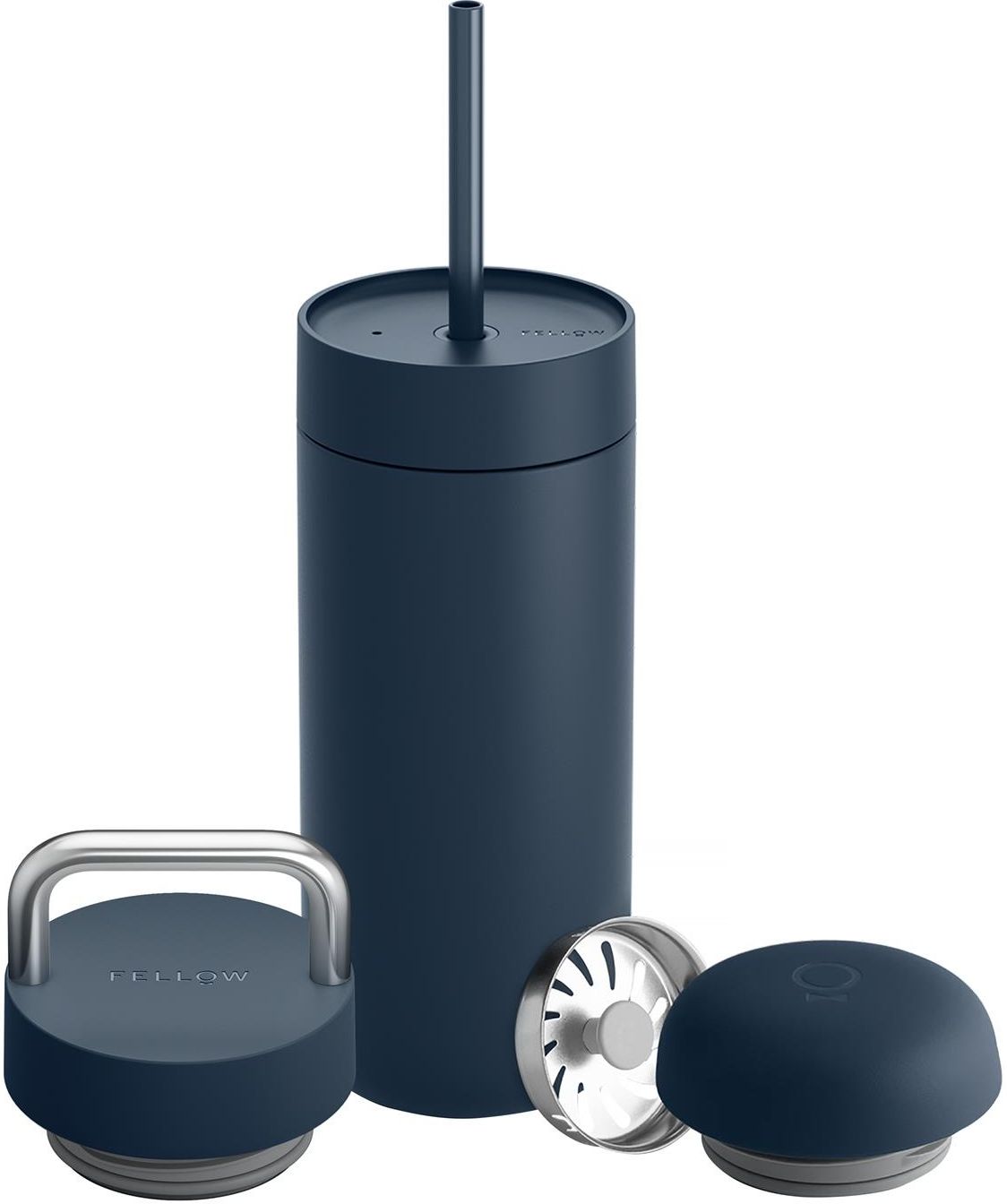Fellow Carter Zestaw Kubek + 3 Nakrętki Stone Blue Move Mug Curry Lid ...