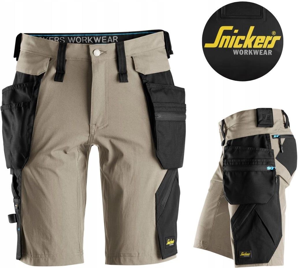Snickers Krótkie Spodenki Robocze Short 6108 Litework+ Khaki Rozmiar 46 ...