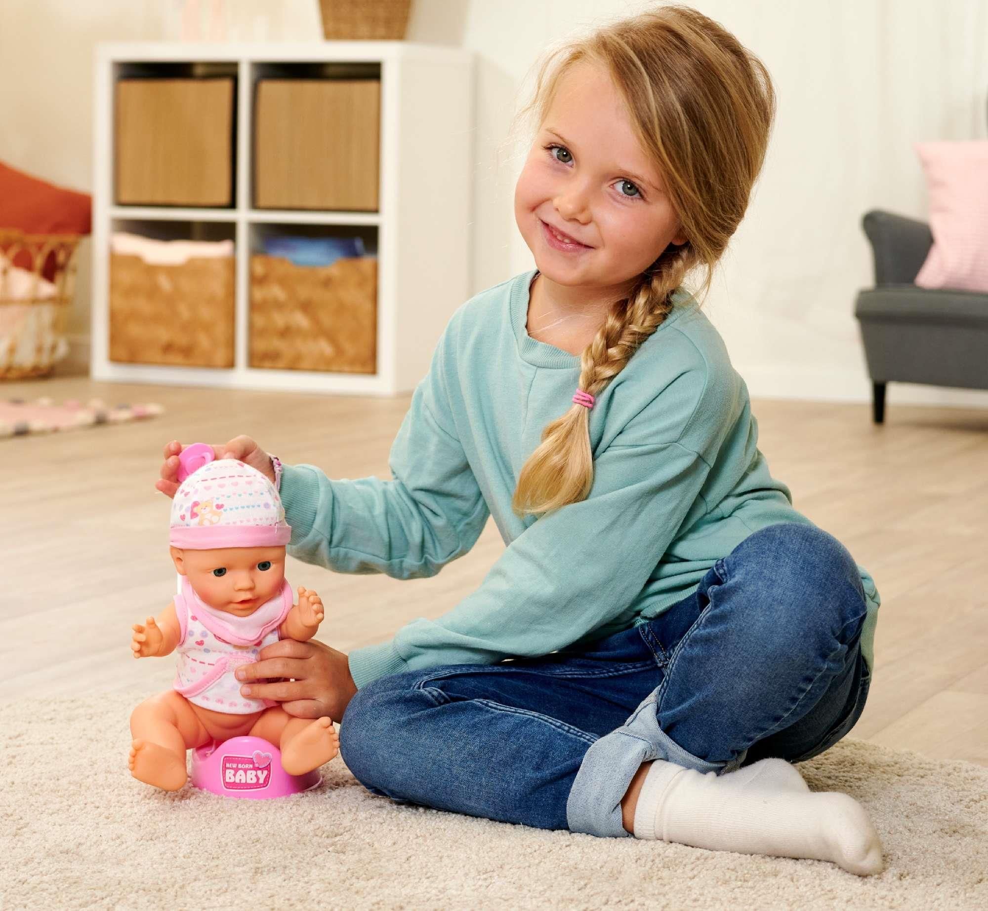 Casdon Zestaw Fotelik samochodowy dla lalek Baby Huggles + lalka bobas ...