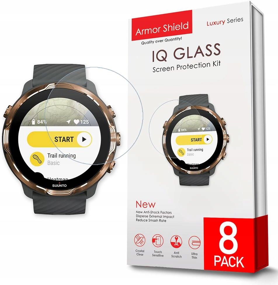 Armorshield 8W1 Pancerne Szkło Szybka Szkiełko Do Suunto 7 Graphite ...