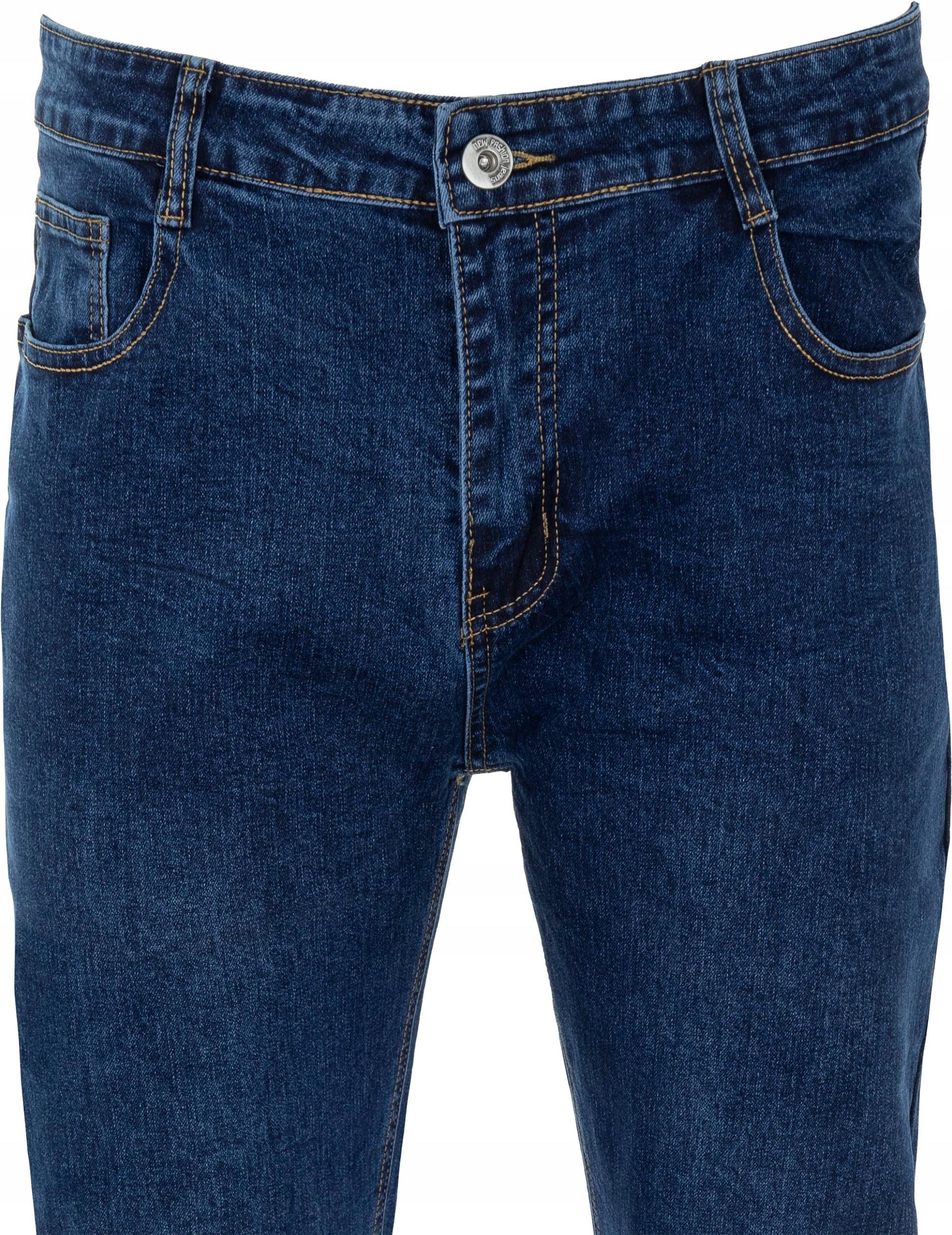 Spodnie męskie jeansy niebieskie Elastyczne Dżinsy Gemello długie W34 ...