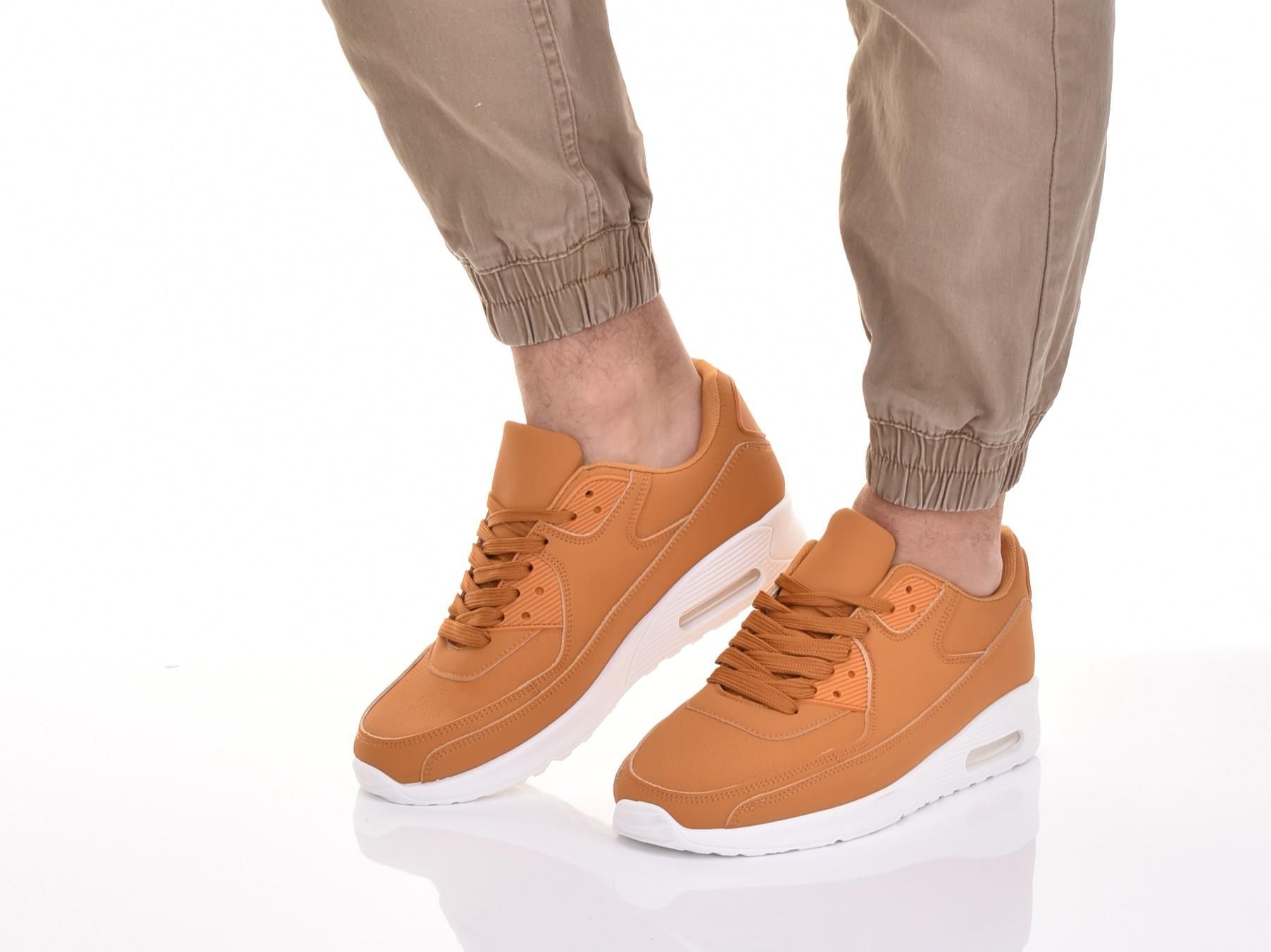 Męskie Buty Sportowe Modne Kultowe Adidasy Brązowe Musztardowe - Ceny i ...