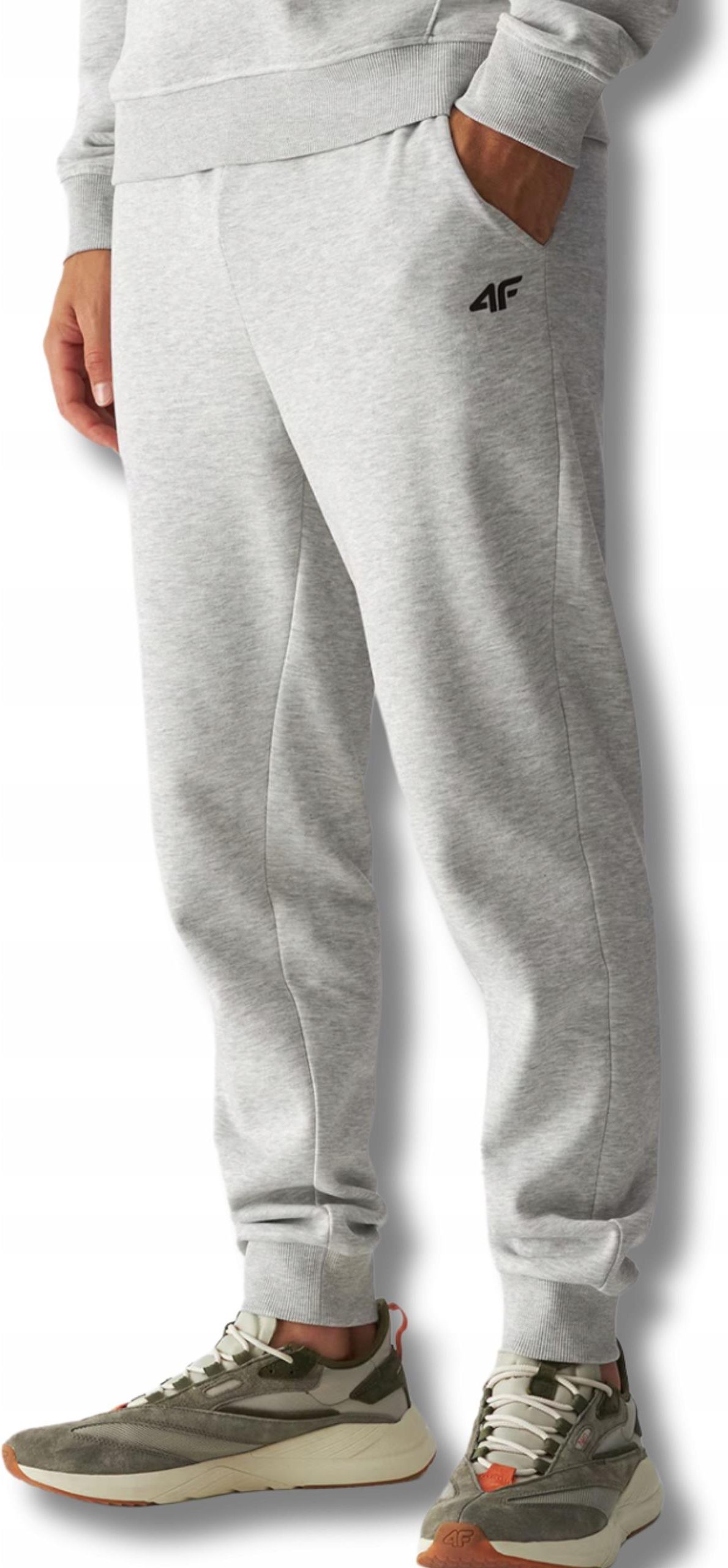 MĘSKIE SPODNIE DRESOWE 4F DRESY BAWEŁNIANE Z KIESZENIAMI S - Ceny i ...