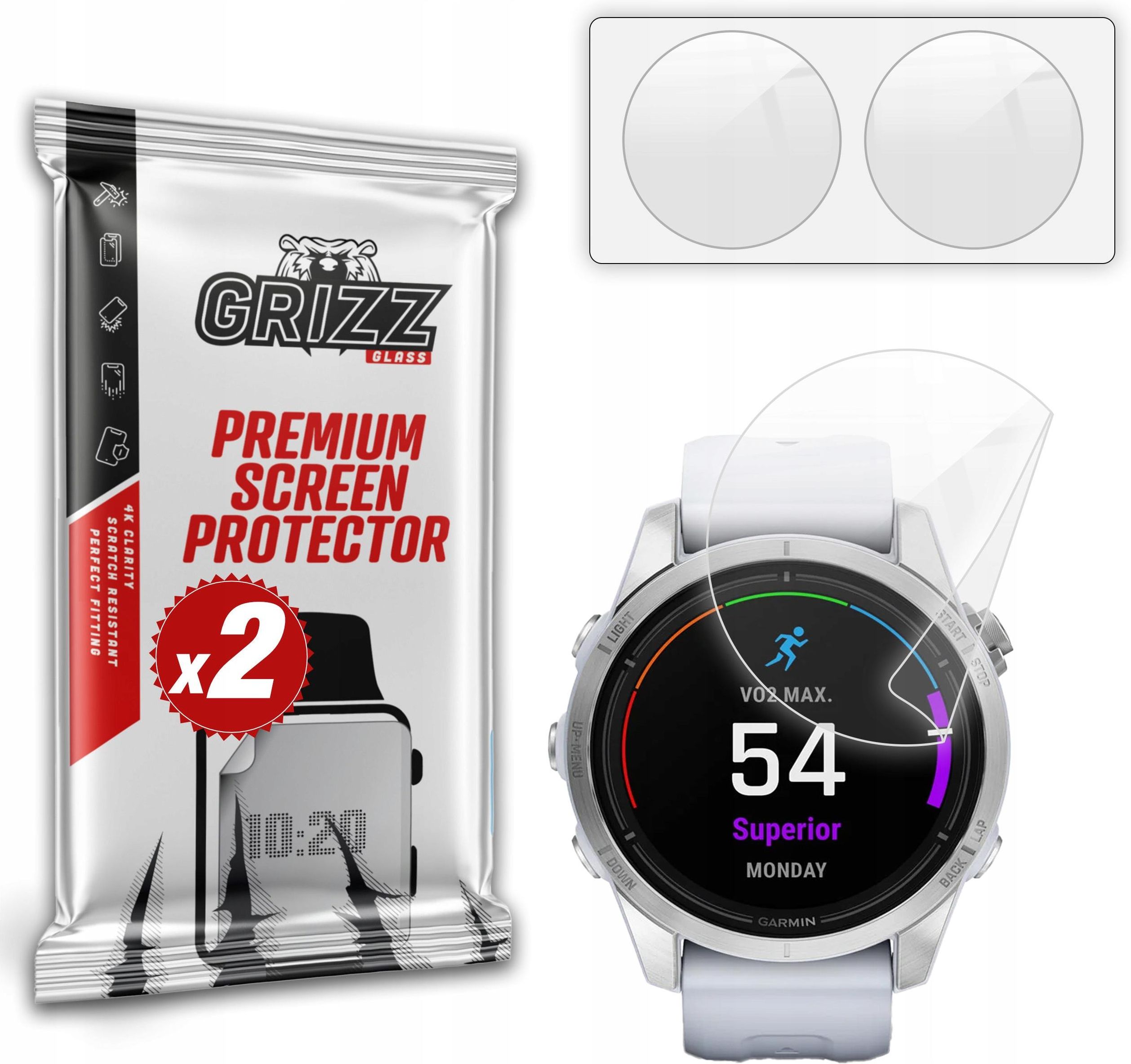 Grizzprotector 2 Pak Ceramiczna Folia Ochronna Do Garmin Epix Pro Gen ...