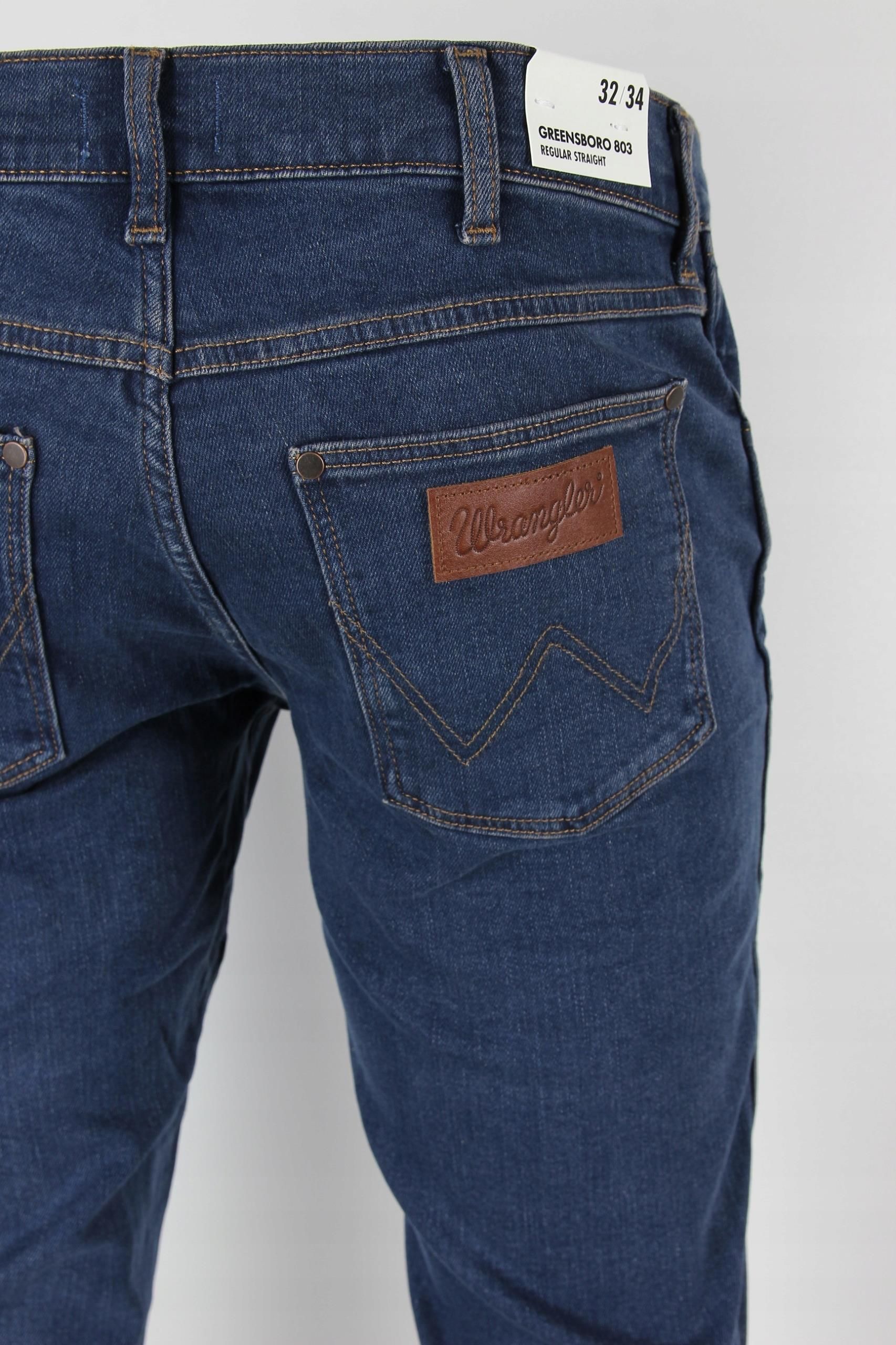 Wrangler Greensboro Jeansy Proste Regular Blue G. W38 L32 - Ceny i opinie - Ceneo.pl