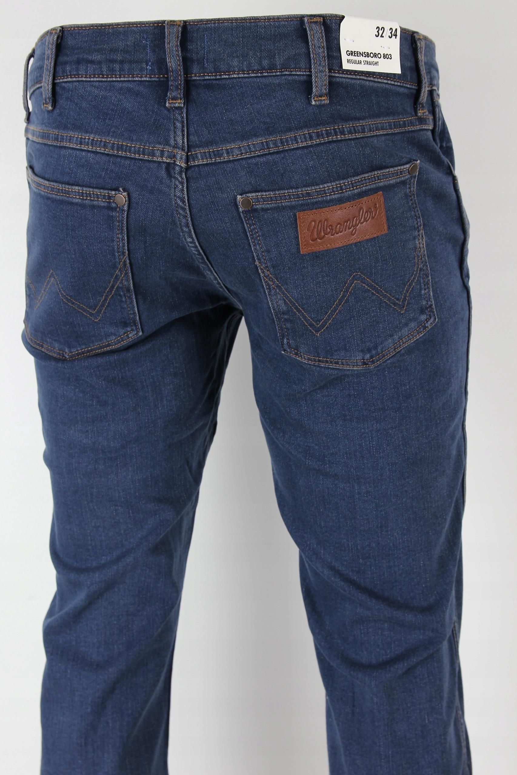 Wrangler Greensboro Jeansy Proste Regular Blue G. W38 L32 - Ceny i opinie - Ceneo.pl