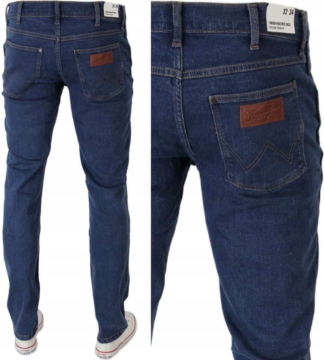 Wrangler Greensboro Jeansy Proste Regular Blue G. W38 L32 - Ceny i opinie - Ceneo.pl