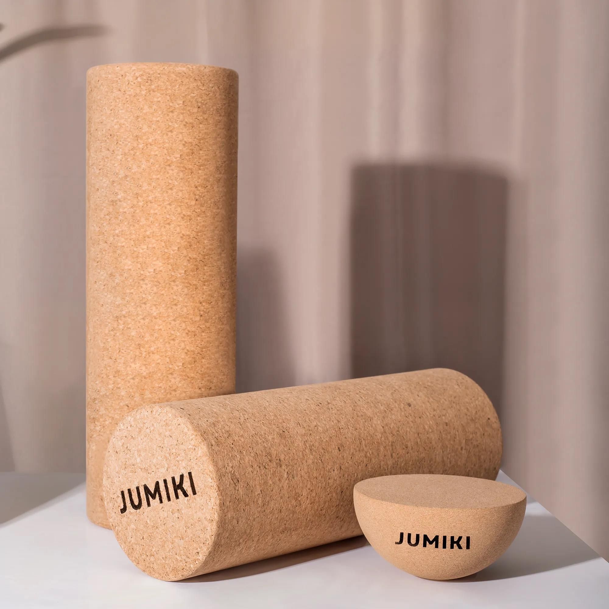 JUMIKI Roller do masażu , wałek do ćwiczeń korkowy L 10x40 cm - Ceny i ...