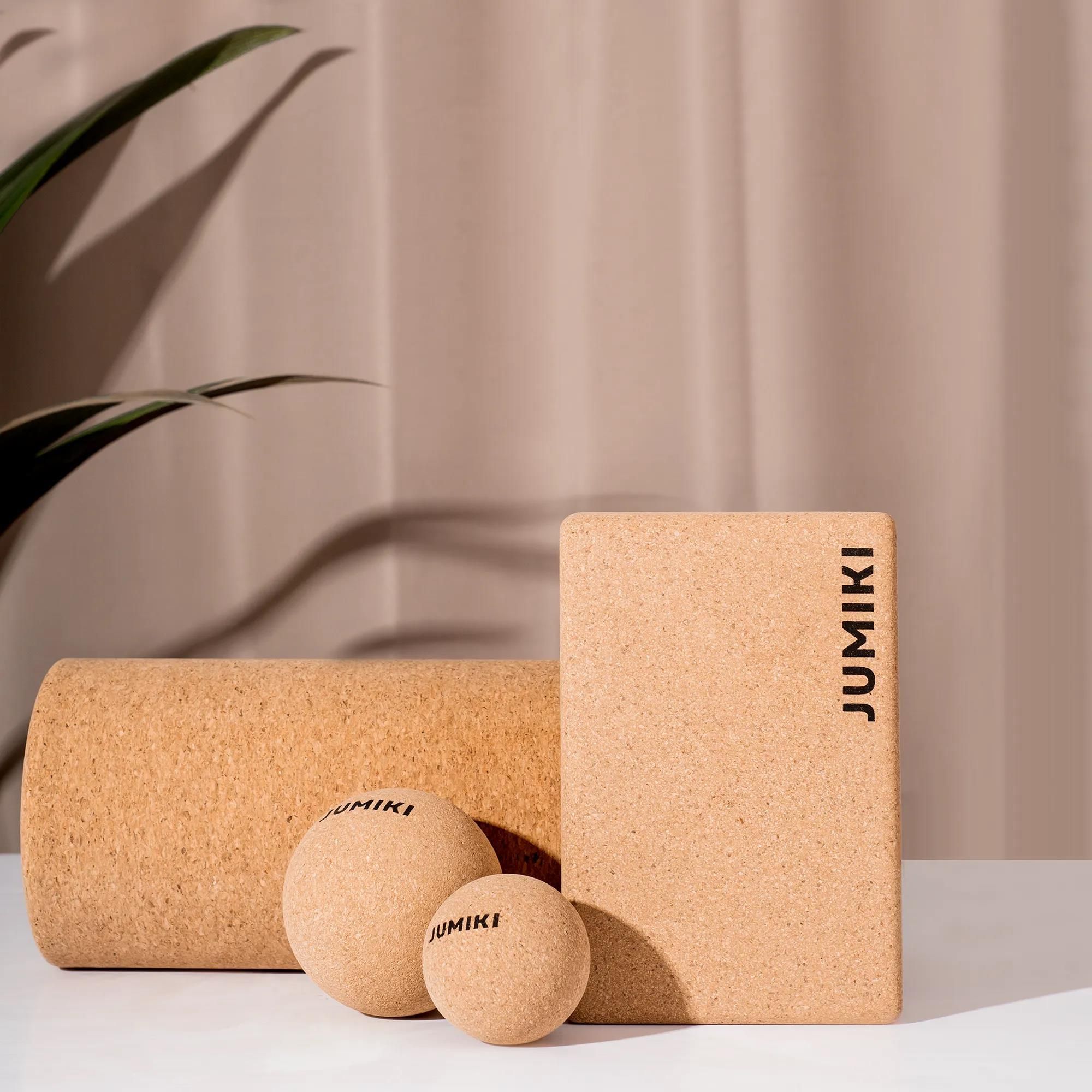 JUMIKI Roller do masażu , wałek do ćwiczeń korkowy L 10x40 cm - Ceny i ...