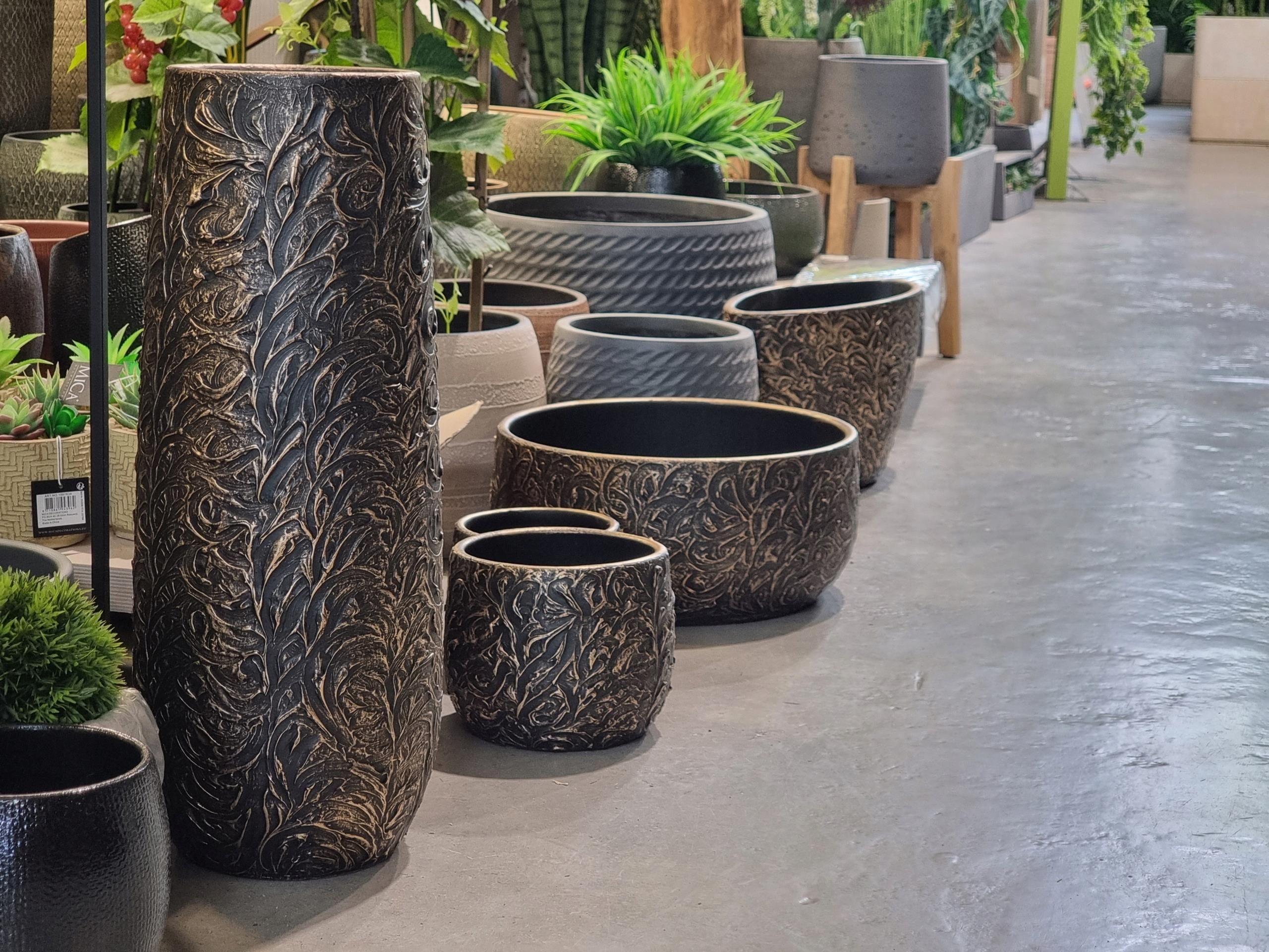 Edelman Duża Osłonka Ceramiczna Arthur 32 Złoto Brązowa Doniczka ...