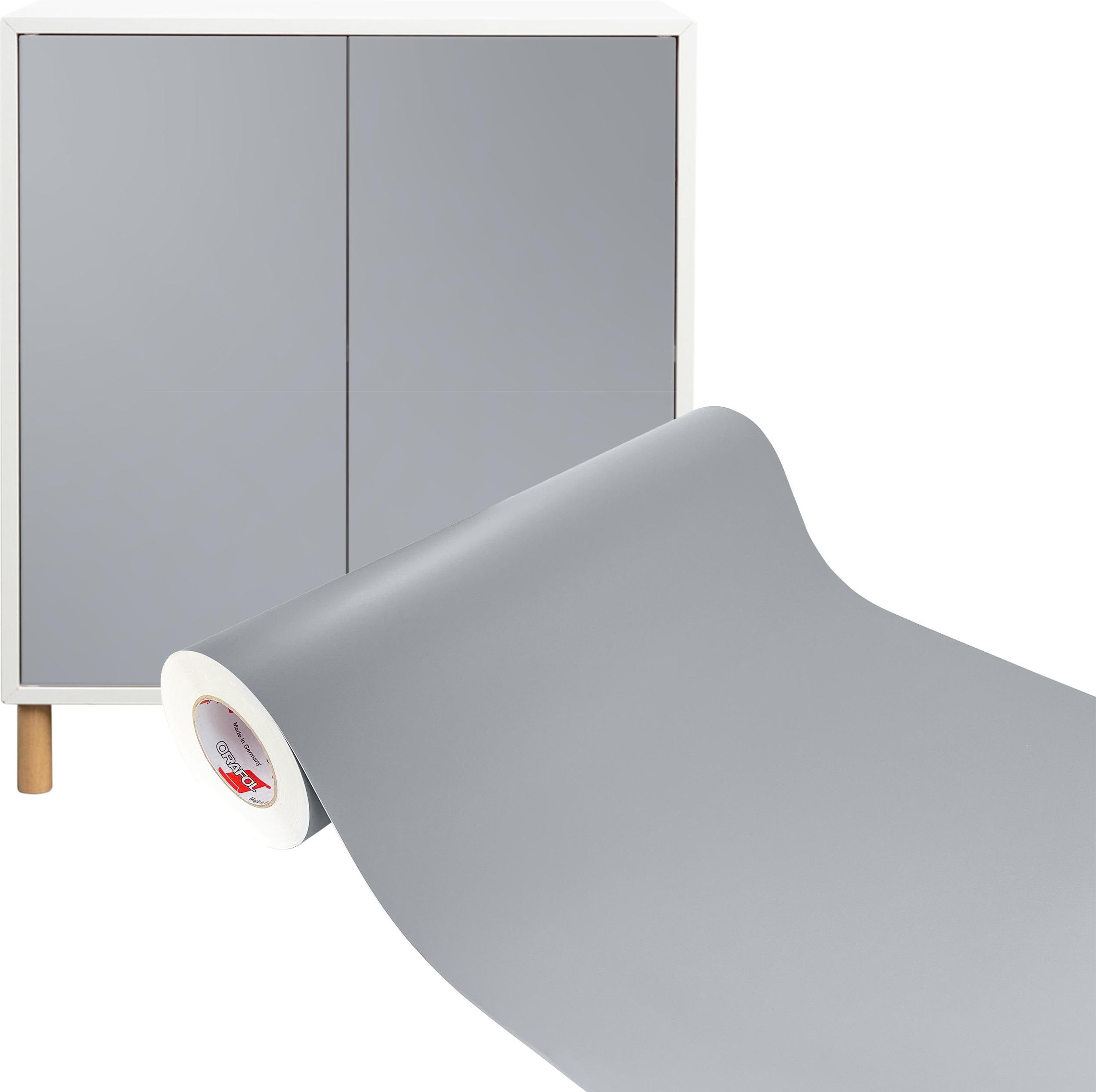 Folia Szary Mat Oracal Okleina Samoprzylepna Pcv Na Meble Rolka 63cm x 10m 1784208114 - Opinie i ...