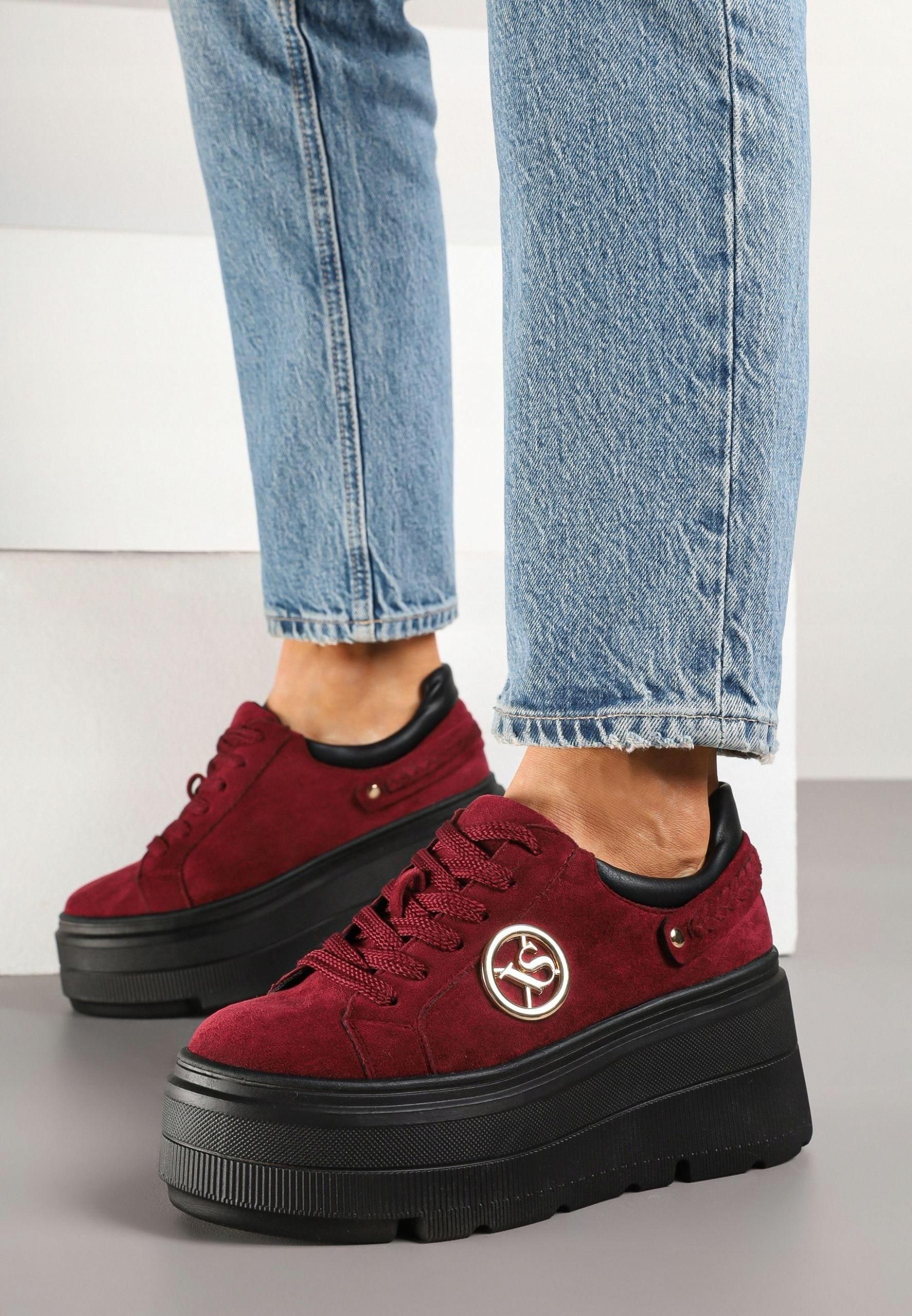 Born2Be Bordowe Sneakersy damskie 39 - Ceny i opinie - Ceneo.pl
