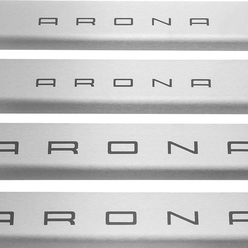 Listwa boczna Steel Seat Arona Nakładki Progowe Ze Stali Nierdzewnej ...