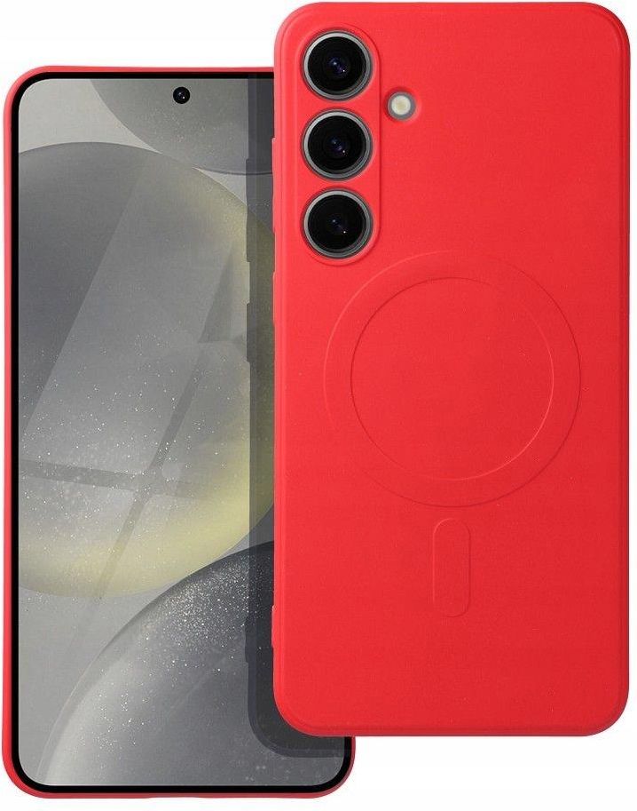 Etui Magsafe Z Ochroną Aparatu Do Samsung Galaxy S25 Ultra Czerwony Szkło - Etui na telefon ...