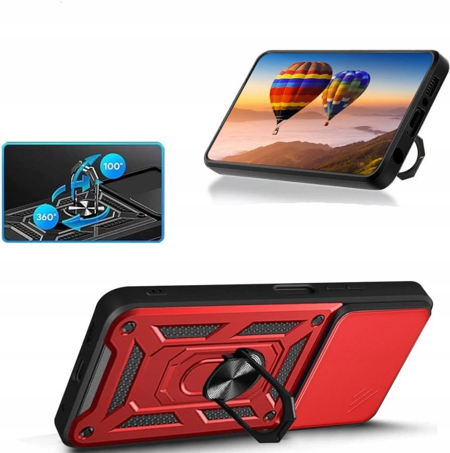 Etui Pancerne Slide Ring Camera Cover Do Redmi Note 14 5G Szkło - Etui na telefon, ceny i opinie ...