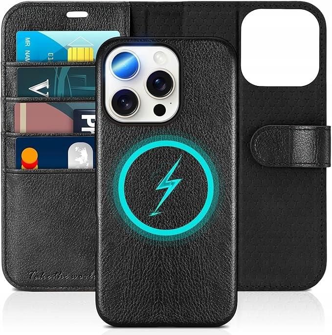 Tucch Odpinane Etui Na Iphone 16 Pro 5G Etui 2W1 Etui Ze Skóry ...