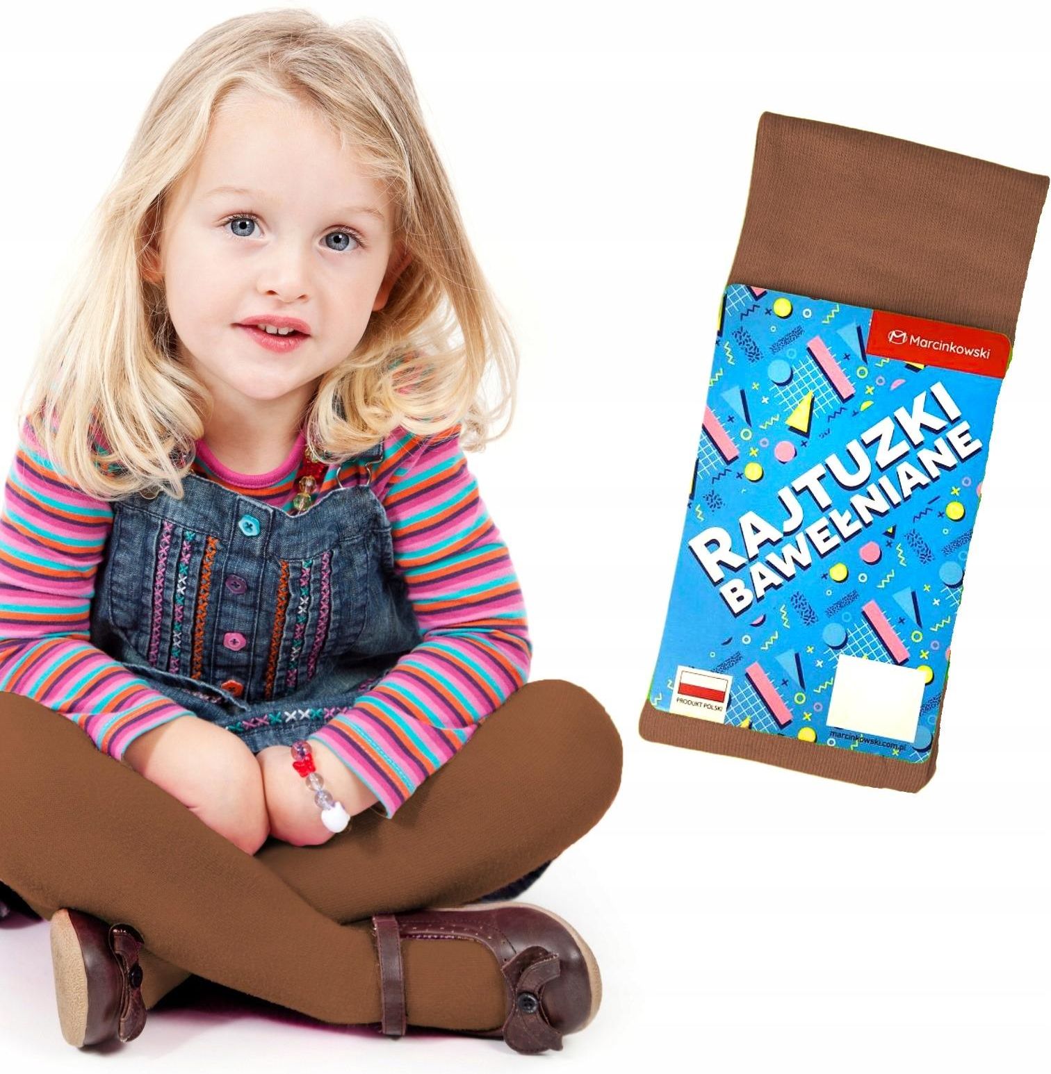 Rajstopy Bawełniane 92-98 Brązowe Dziecięce Rajstopki Dla Dzieci Grube ...