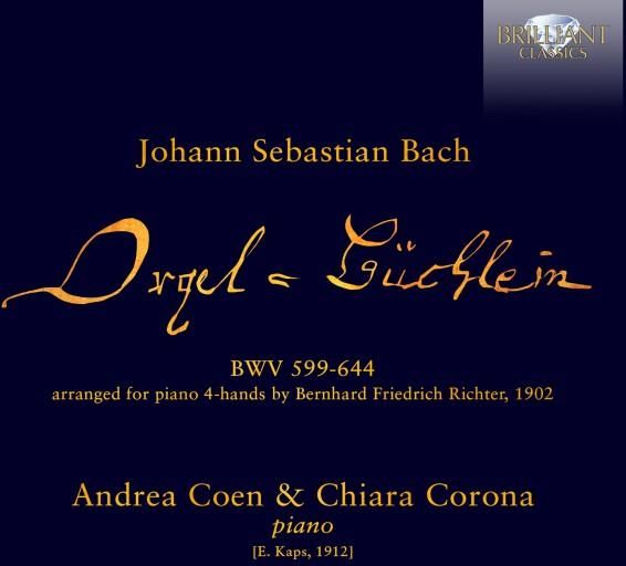 Płyta kompaktowa Chiara Corona & Andrea Coen - J.S. Bach ...
