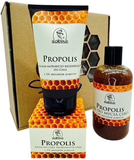 Korana Zestaw Prezentowy Propolis Żel Krem Balsam - opinie i ceny na ...