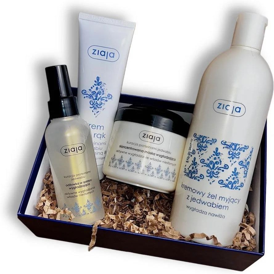 Zestaw dla kobiety Ziaja Zestaw Prezentowy Jedwabna Kuracja 4 Produkty ...