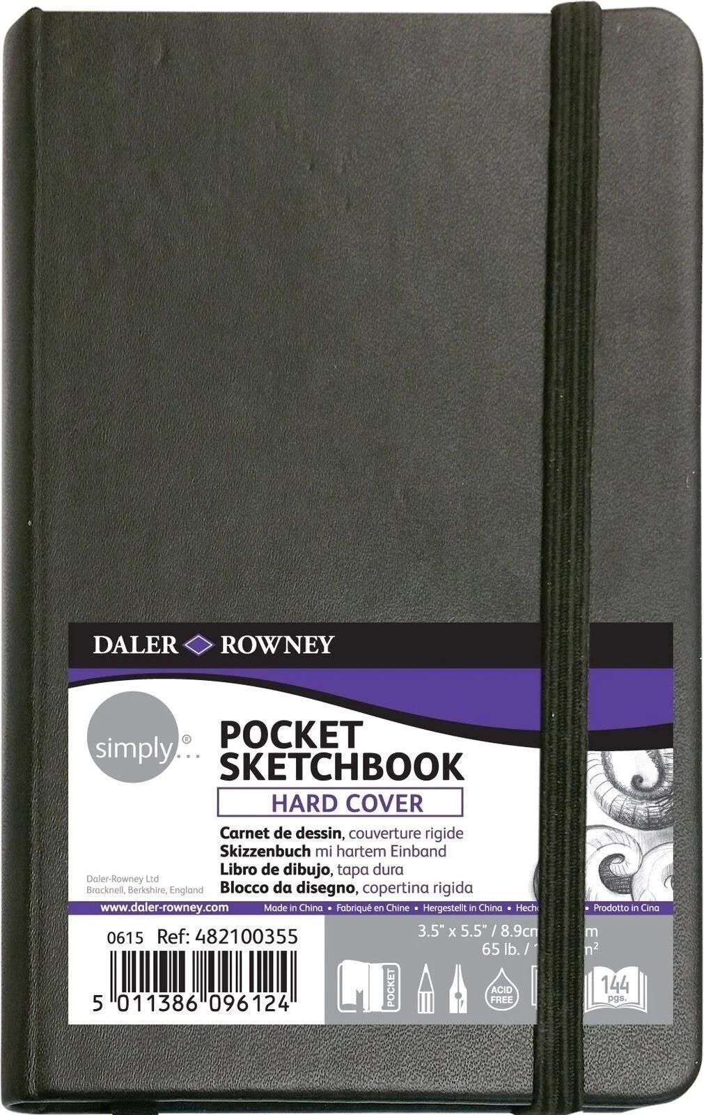 Daler Rowney Simply Sketchbook Szkicownik Simply 8,9X14Cm 100G Black ...