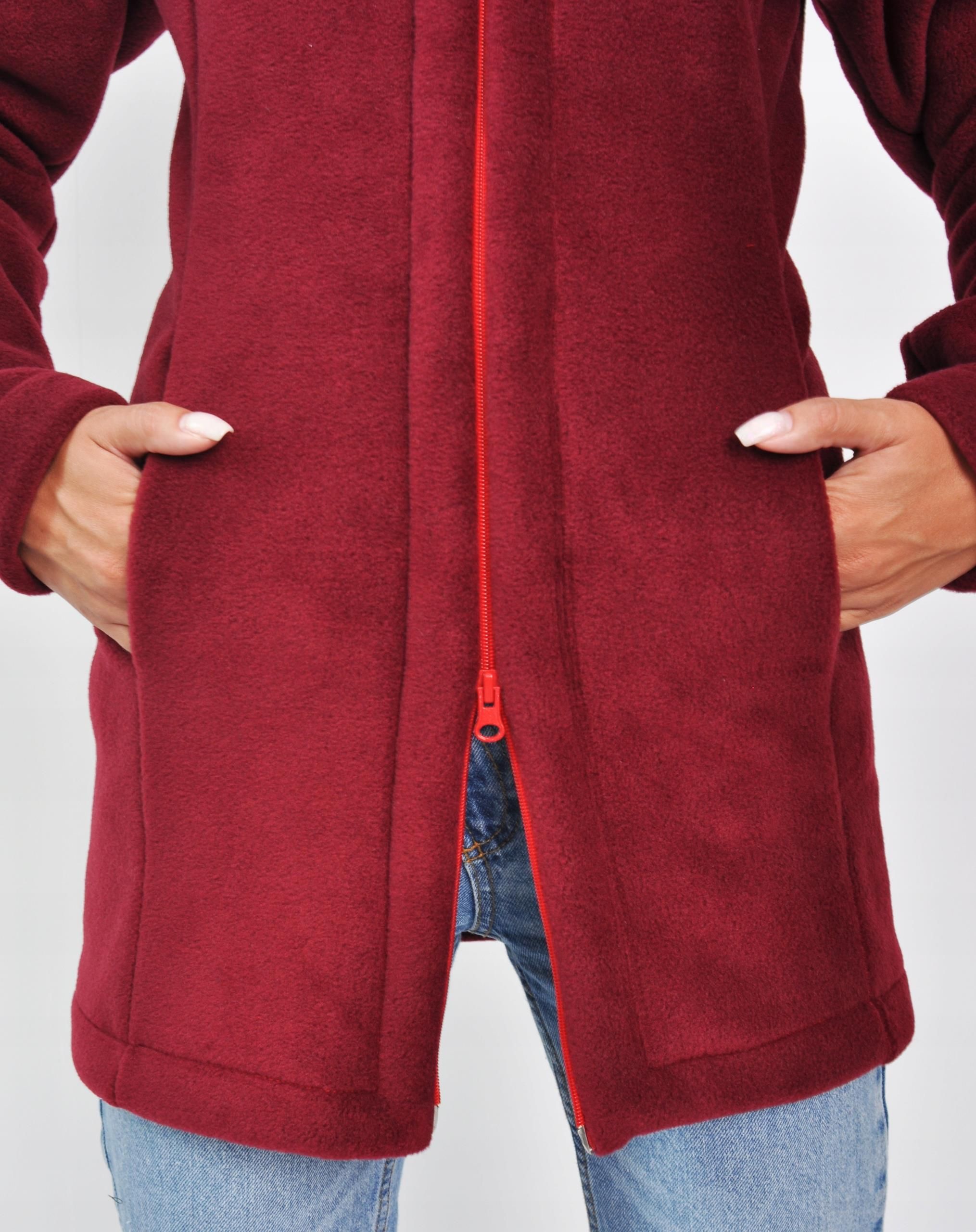 Ciepły Polar Damski Bordowy- Jakość- 420g/m2- M - Ceny i opinie - Ceneo.pl