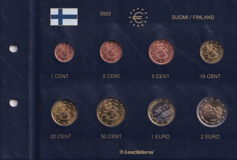 Euro Set Finlandia 2003 Zestaw Monet Euro - Ceny i opinie - Ceneo.pl