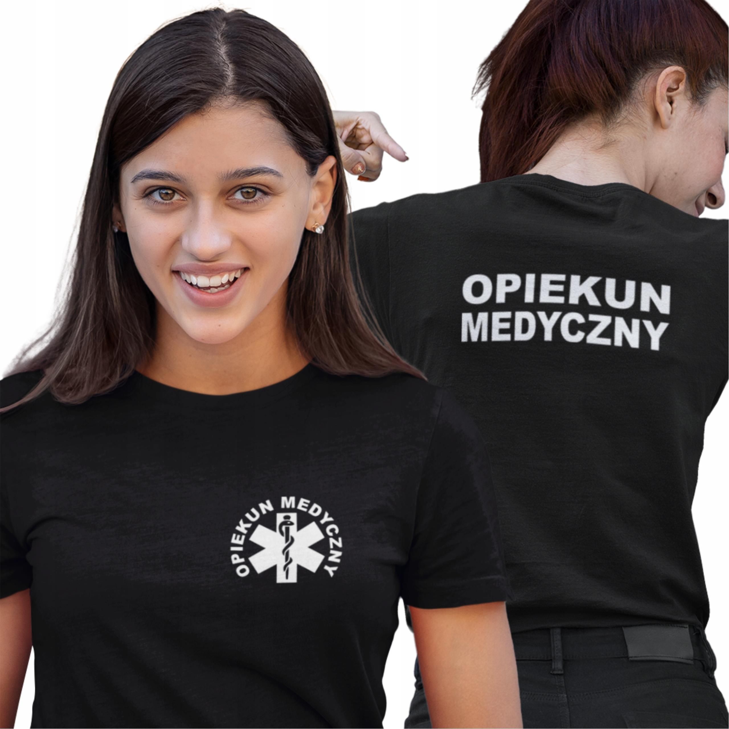 Damska koszulka medyczna opiekun medyczny bawełna bluzka dla opiekunki XXL - Ceny i opinie ...