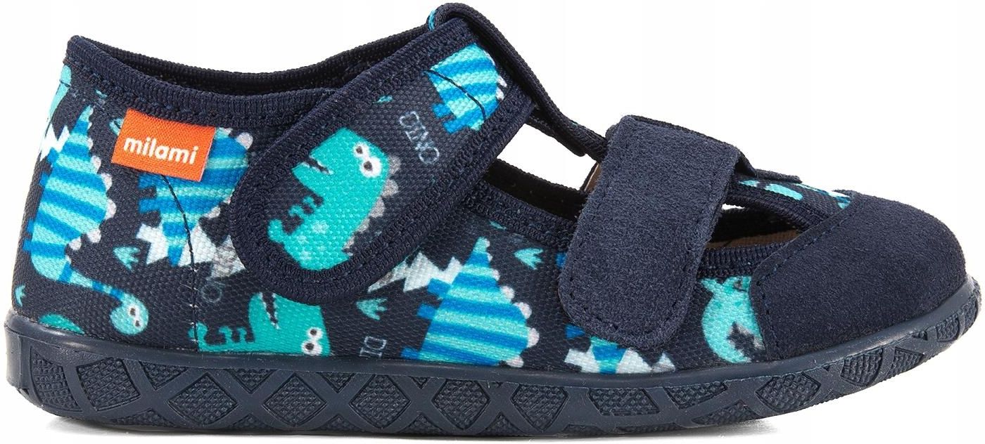 Milami 118-BR-14 Barefoot Tekstylne Domowe Dziecięce Kapcie Papcie Rzep ...