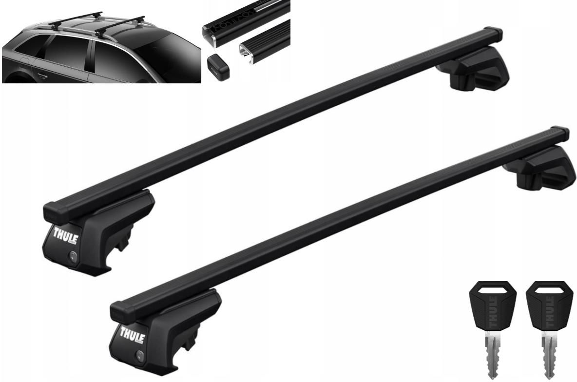 Thule Bagażnik Evo Raised Rail 7104 + 7122 Stal 118 Cm Mitsubishi Space ...