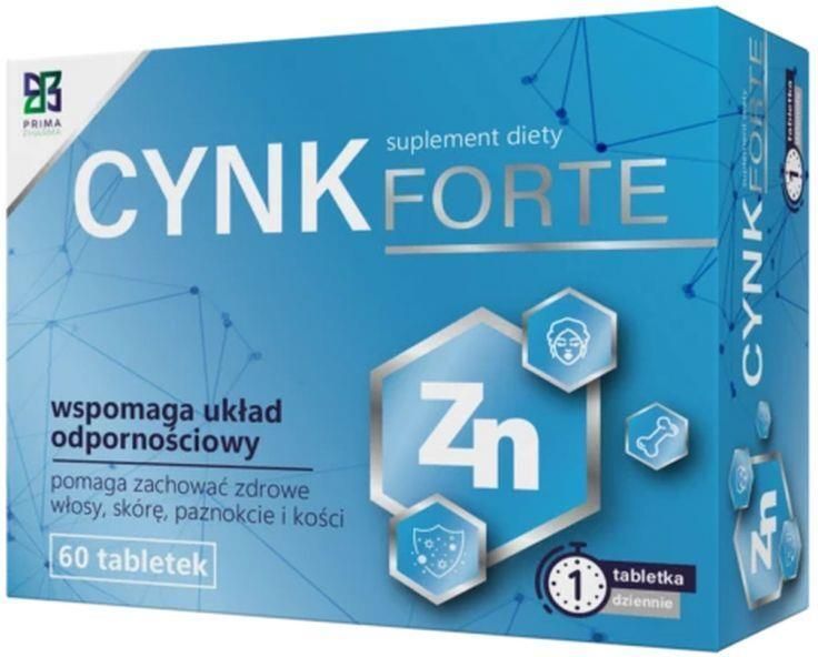 Prima-Pharma Cynk Forte 60tabl. - Opinie i ceny na Ceneo.pl