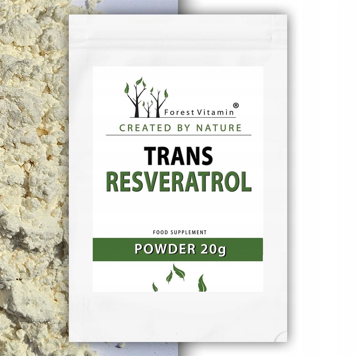Forest Vitamin Trans Resveratrol Powder 20g - Opinie i ceny na Ceneo.pl