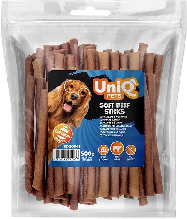 Karma Uniq Pets Dog Snacks Paluszki Z Wołowiny 500G - Ceny i opinie ...