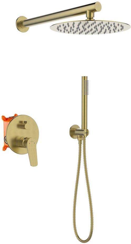 Zestaw prysznicowy Invena Alonia Gold BS70009 - Opinie i ceny na Ceneo.pl
